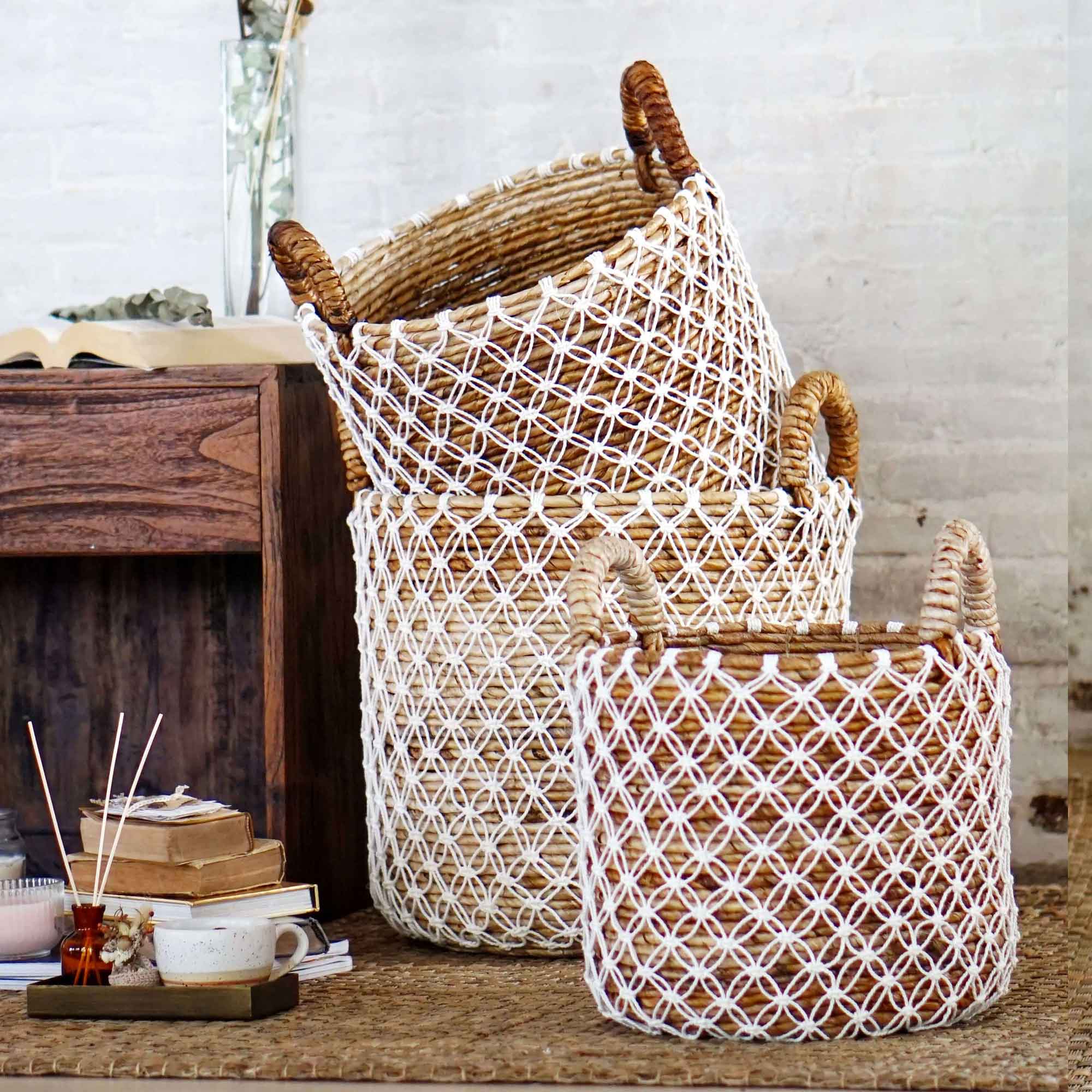 Cord Macrame Basket » Shack Homewares