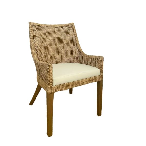 Hamptons Newport Rattan Dining Chair » Shack Homewares