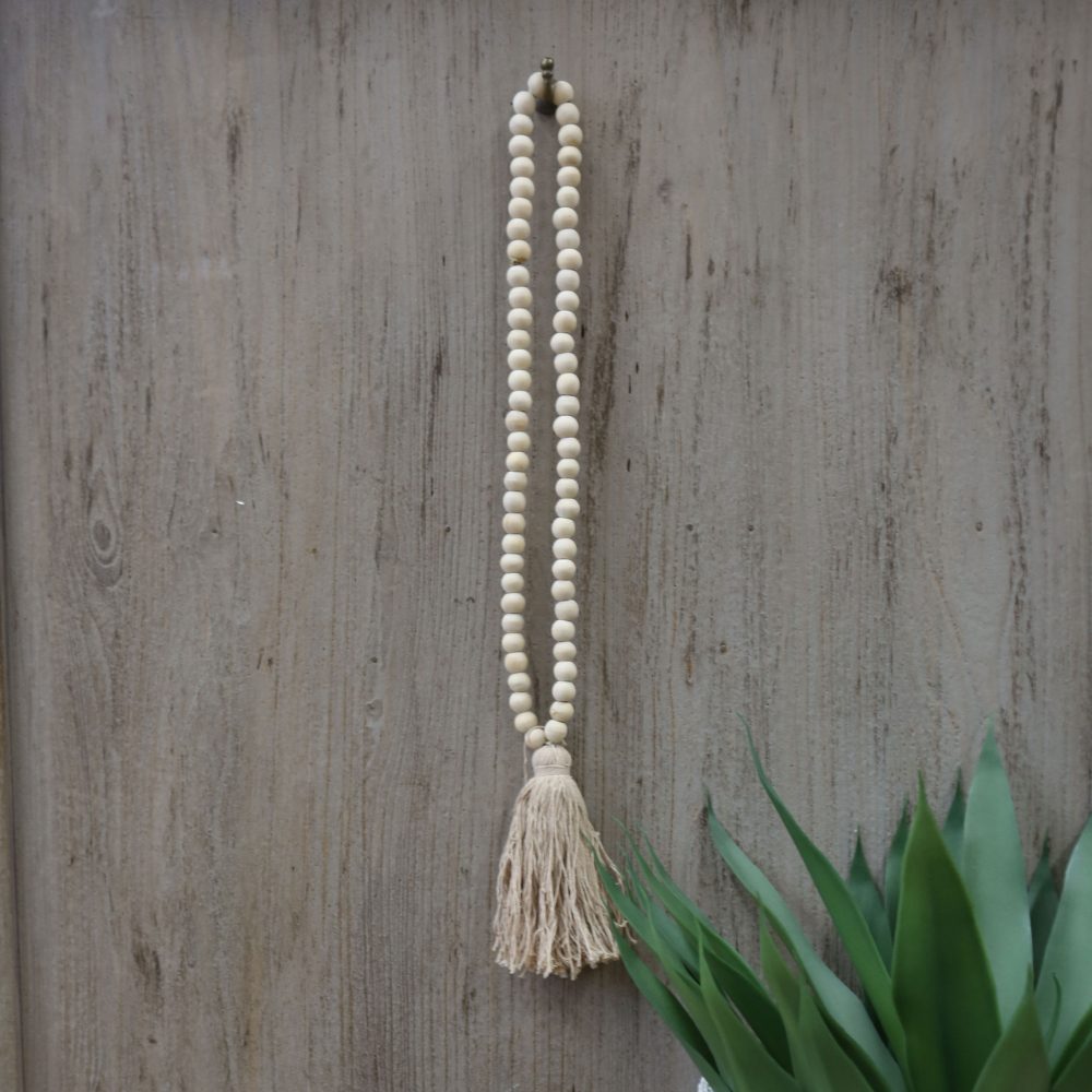 Beads With Shell Tassel - Natural » Shack Homewares